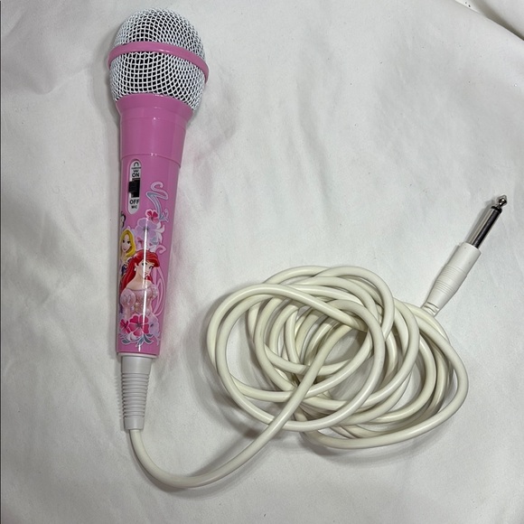 Other | Disney Pink Princess Karaoke Microphone With Cable | Poshmark